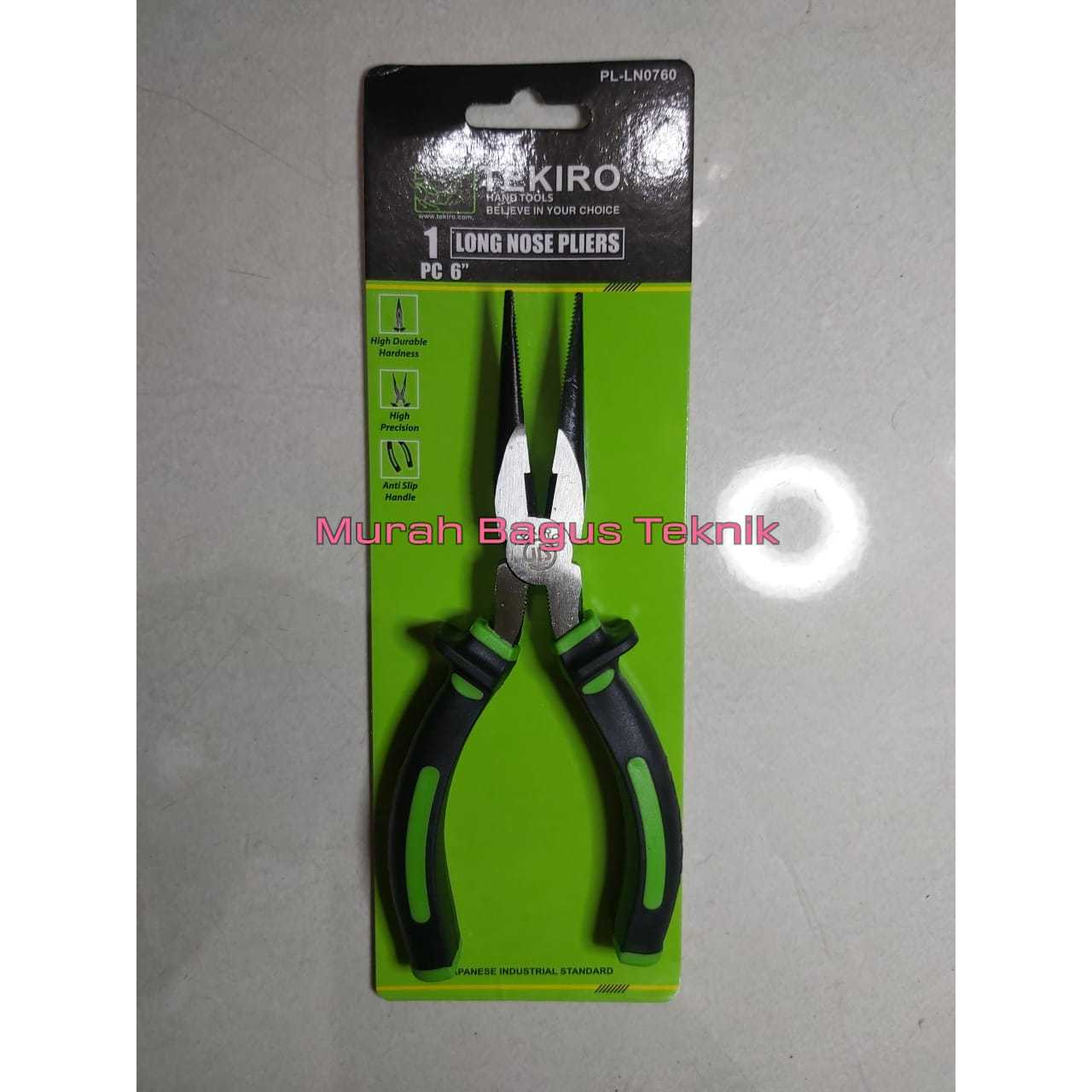Jual TEKIRO LONG NOSE PLIERS 6" TANG LANCIP 6" | Jakmall.com