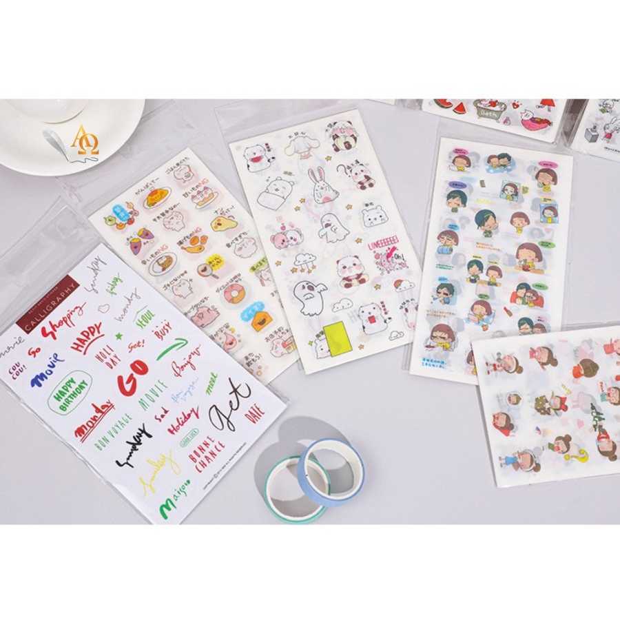 Jual Sticker Kartun Korea Motif Unik 6th Edition | Jakmall.com