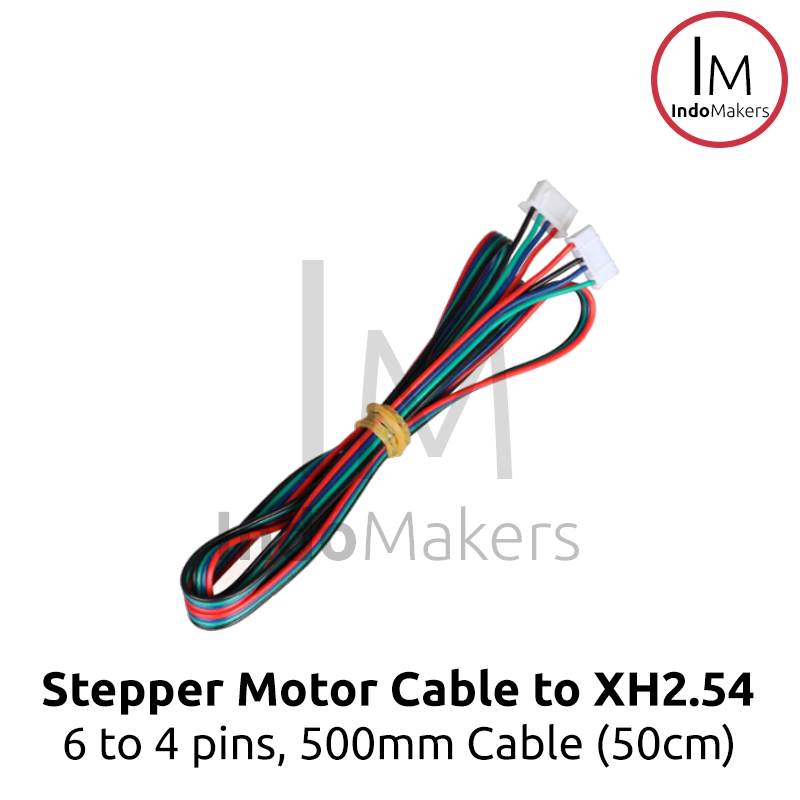 Jual NEMA17 Stepper Motor Cable 6pin to 4pin XH2.54 50cm | Jakmall.com