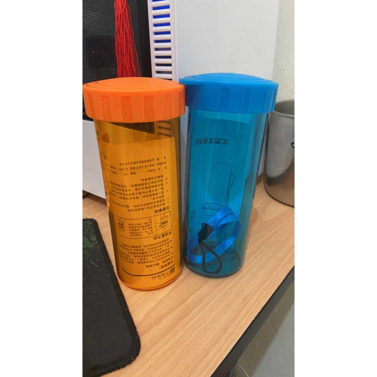 Jual Bluekomputer - BOTTLE FULL WARNA TALI 500ML - BOTOL MINUM