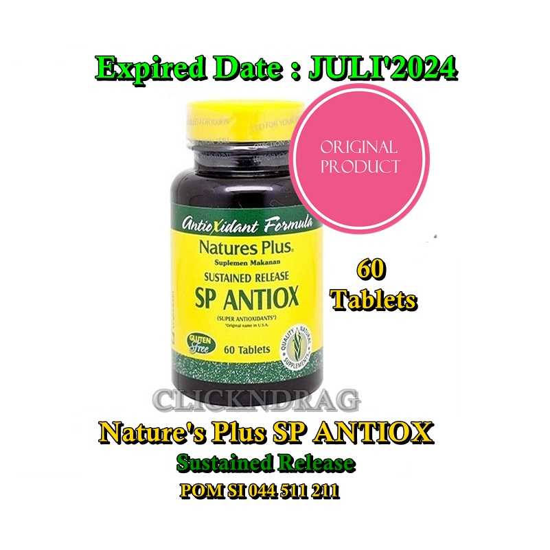 Jual Nature's Plus Super Antioxidant Natures ( SP Antiox ) 60