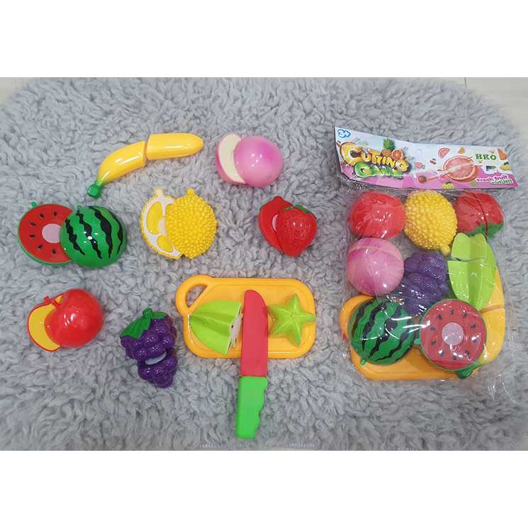 Jual MAINAN BUAH POTONG FRUIT VEGETABLES ISI 8PCS | Jakmall.com