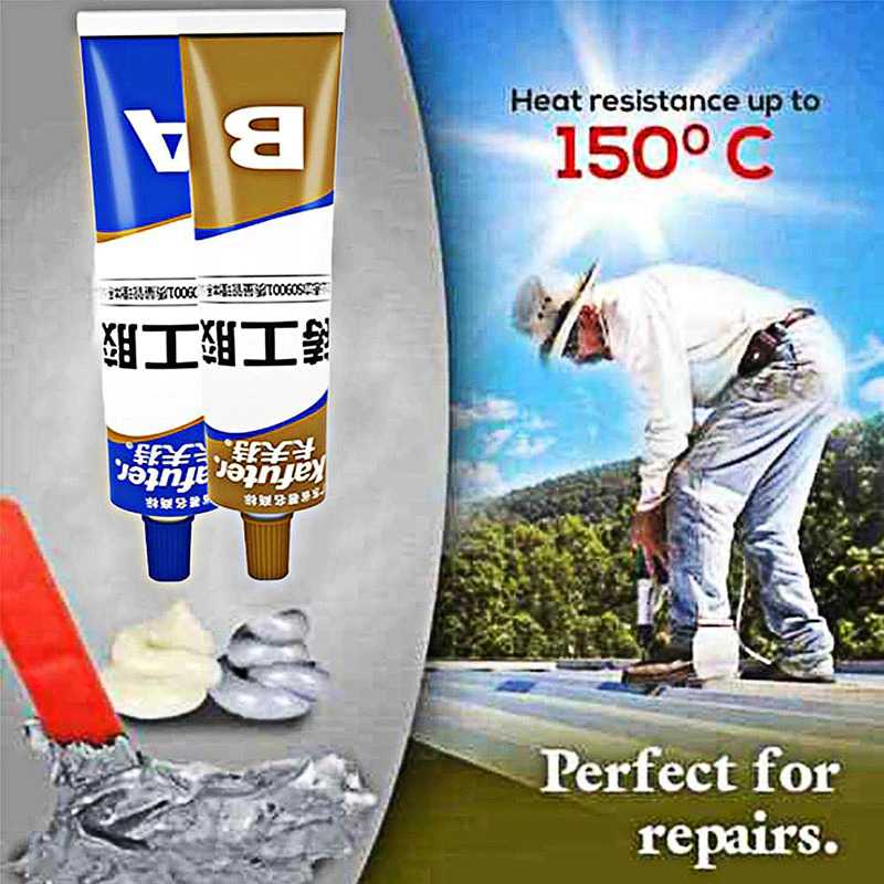 Jual Kafuter Lem Caster Glue A+B Metal Repairing Adhesive Glue