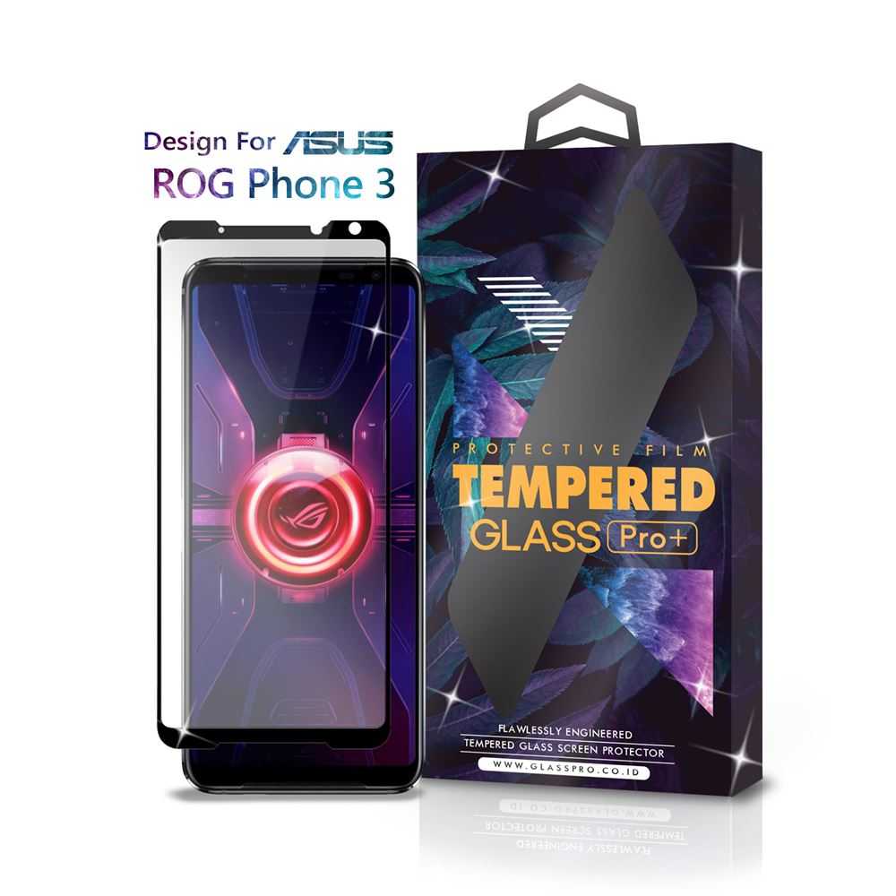 Jual Tempered Glass Asus ROG Phone 3 Full Cover Black - Premium