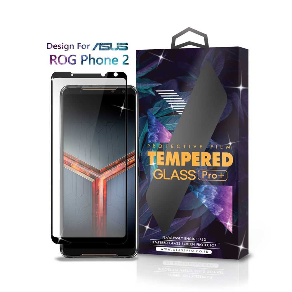 Jual Tempered Glass Asus ROG Phone 2 Full Cover Black - Premium
