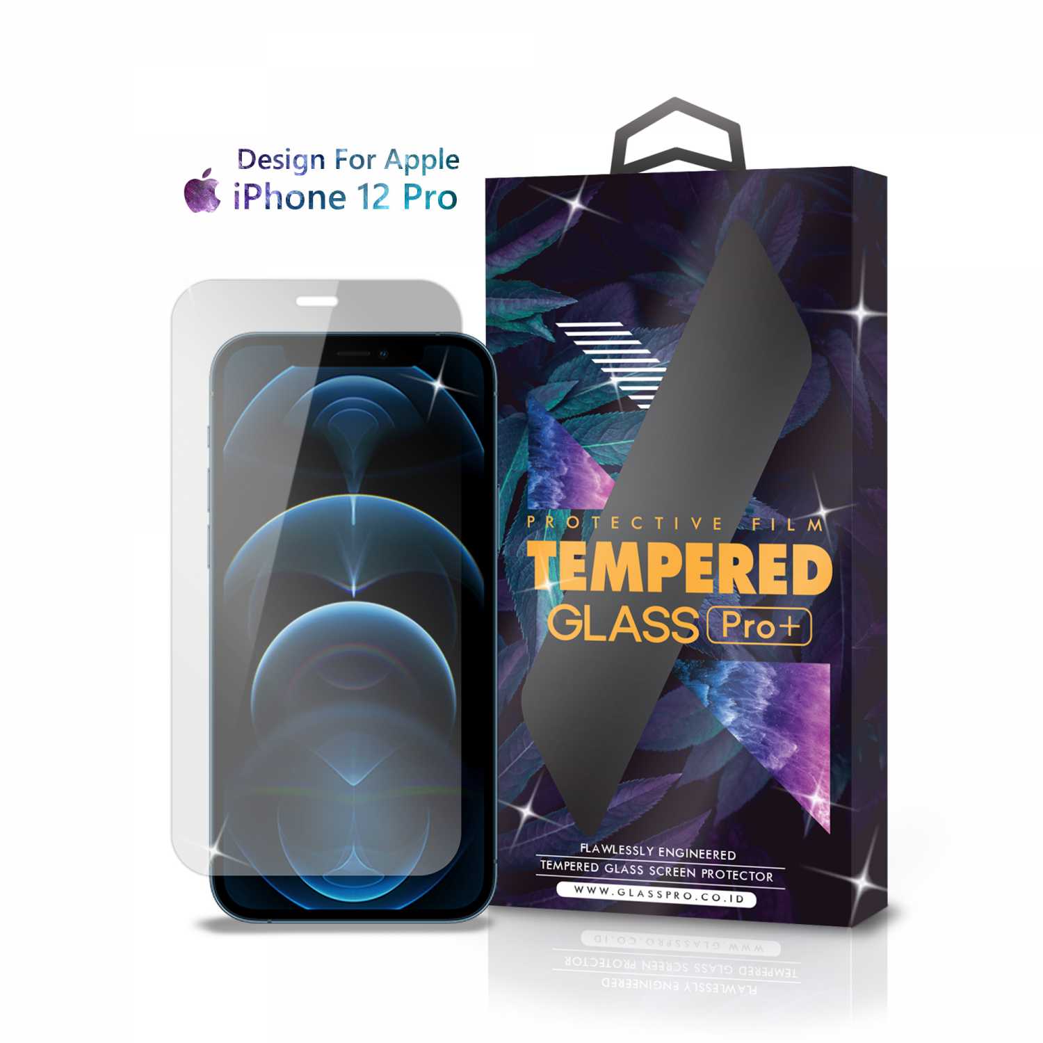 Jual Tempered Glass iPhone 12 Pro Clear Transparan - Premium