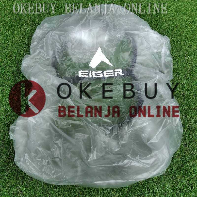 Jual Eiger Bag Cover 910005963 Transparent Rain Cover 45L-55L L
