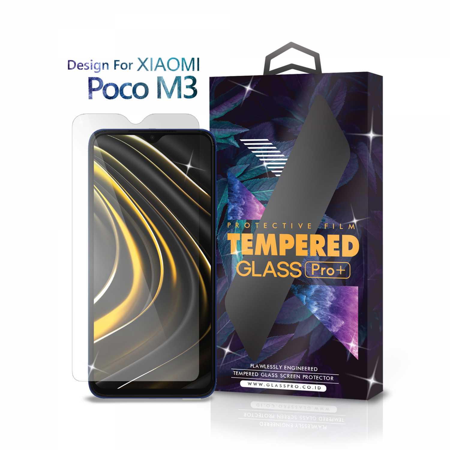 Jual Tempered Glass Xiaomi Poco M3 Clear Transparan - Premium