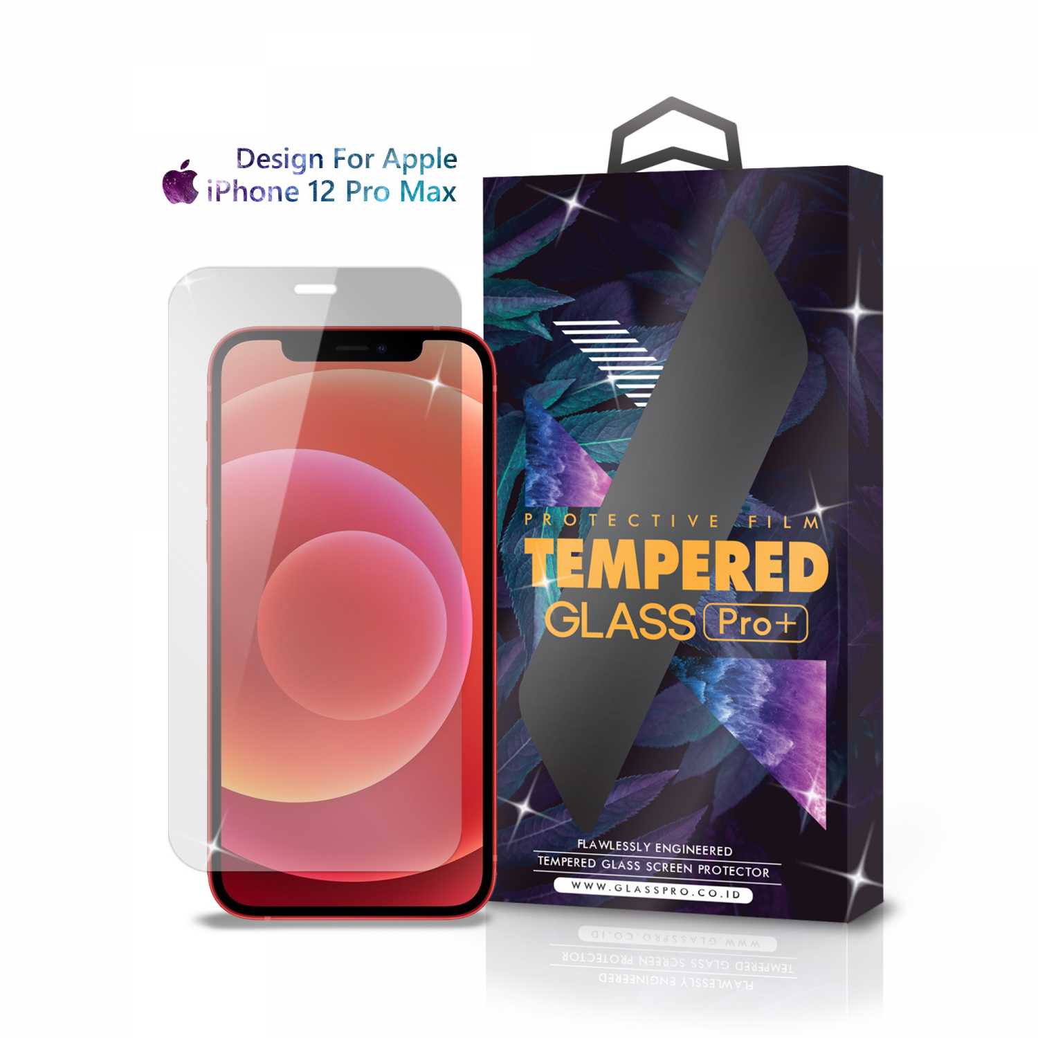 Jual Tempered Glass iPhone 12 Pro max Clear Transparan - Premium