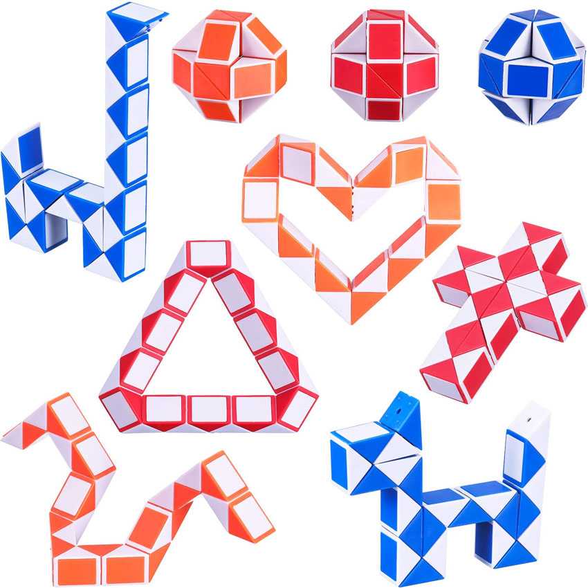 Jual Magic Ruler Snake Puzzle Cube Mainan Montesori Edukasi