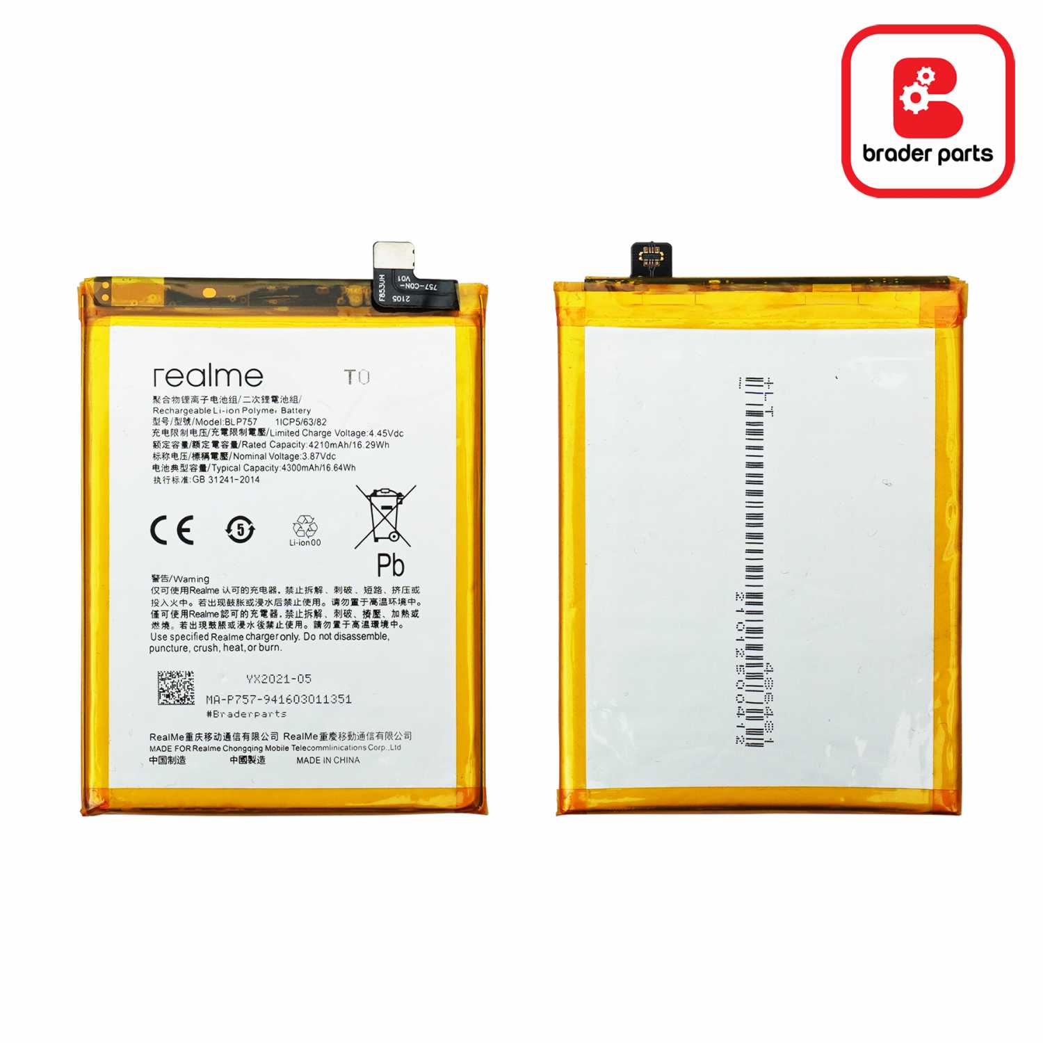 Jual BATERAI REALME 6 / 6 PRO BLP757 | Jakmall.com