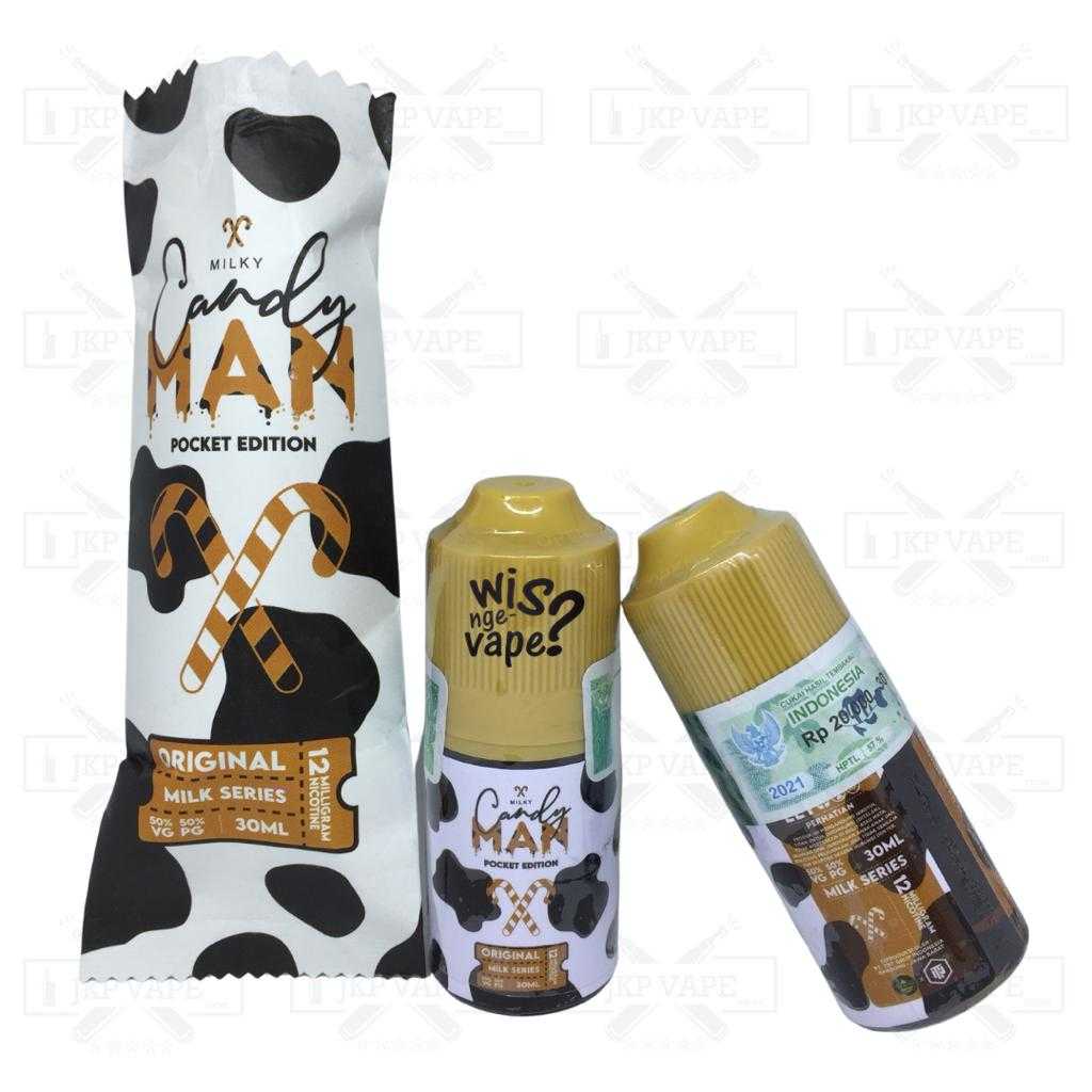 Jual Candyman Milk Series Original Milk 30ML - Liquid Vape Salt