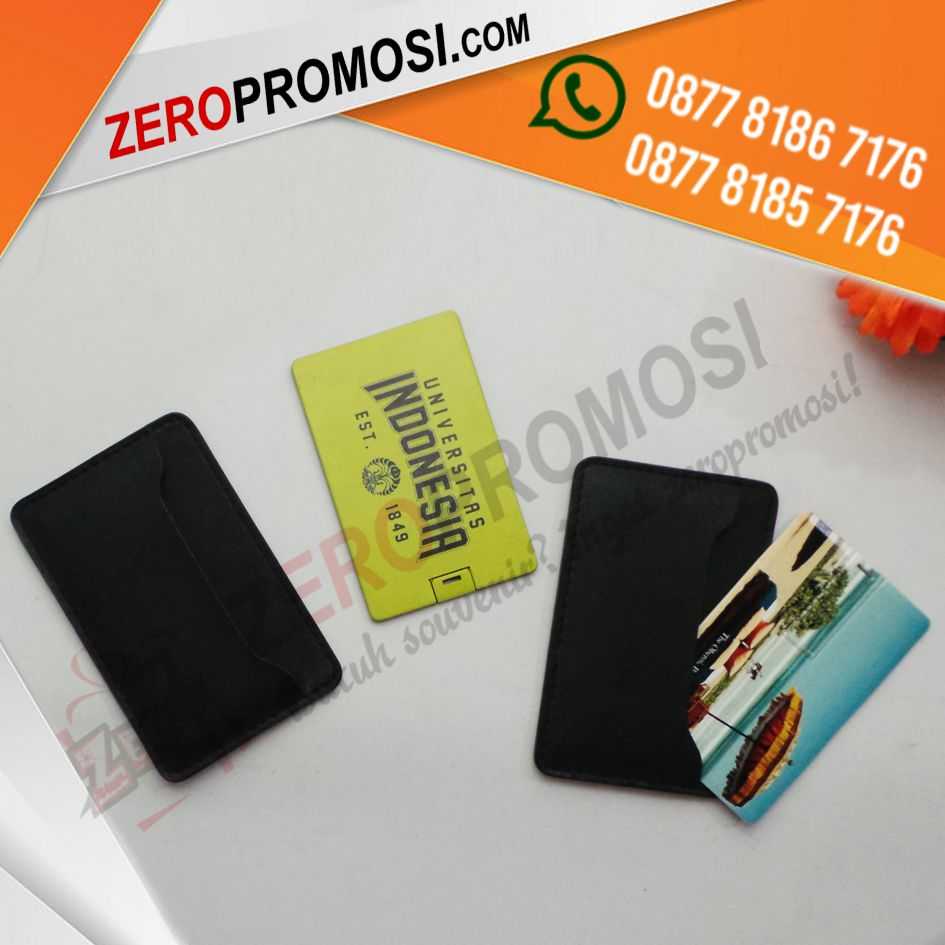 Jual Packaging Flashdisk Kartu Leather Pouch Eksklusif Bisa