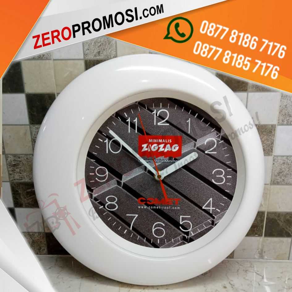 Jual Souvenir Jam Dinding Unik Model Sabit Custom Logo | Jakmall.com