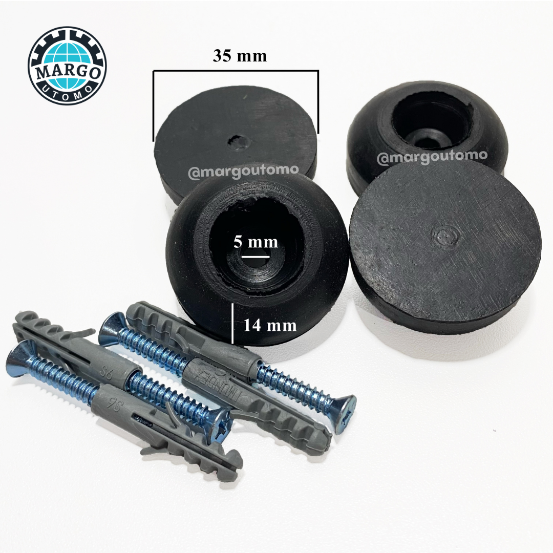 Jual 4 pcs Karet Door Stopper Pengaman Penahan Pintu / Alas