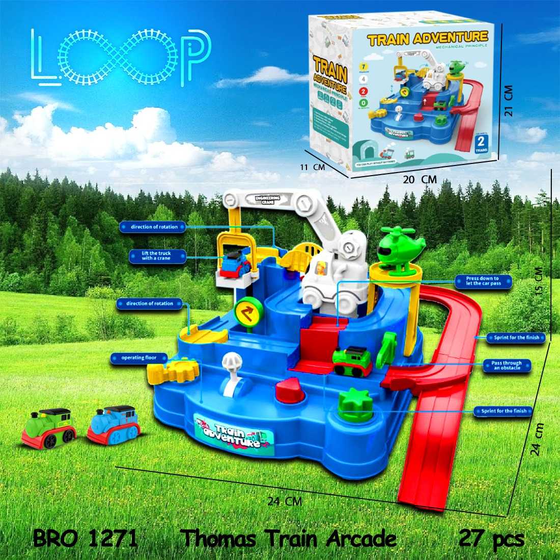 Jual MAINAN THOMAS TRAIN ARCADE TRACK AUTO ADVENTURE GAMES THOMAS