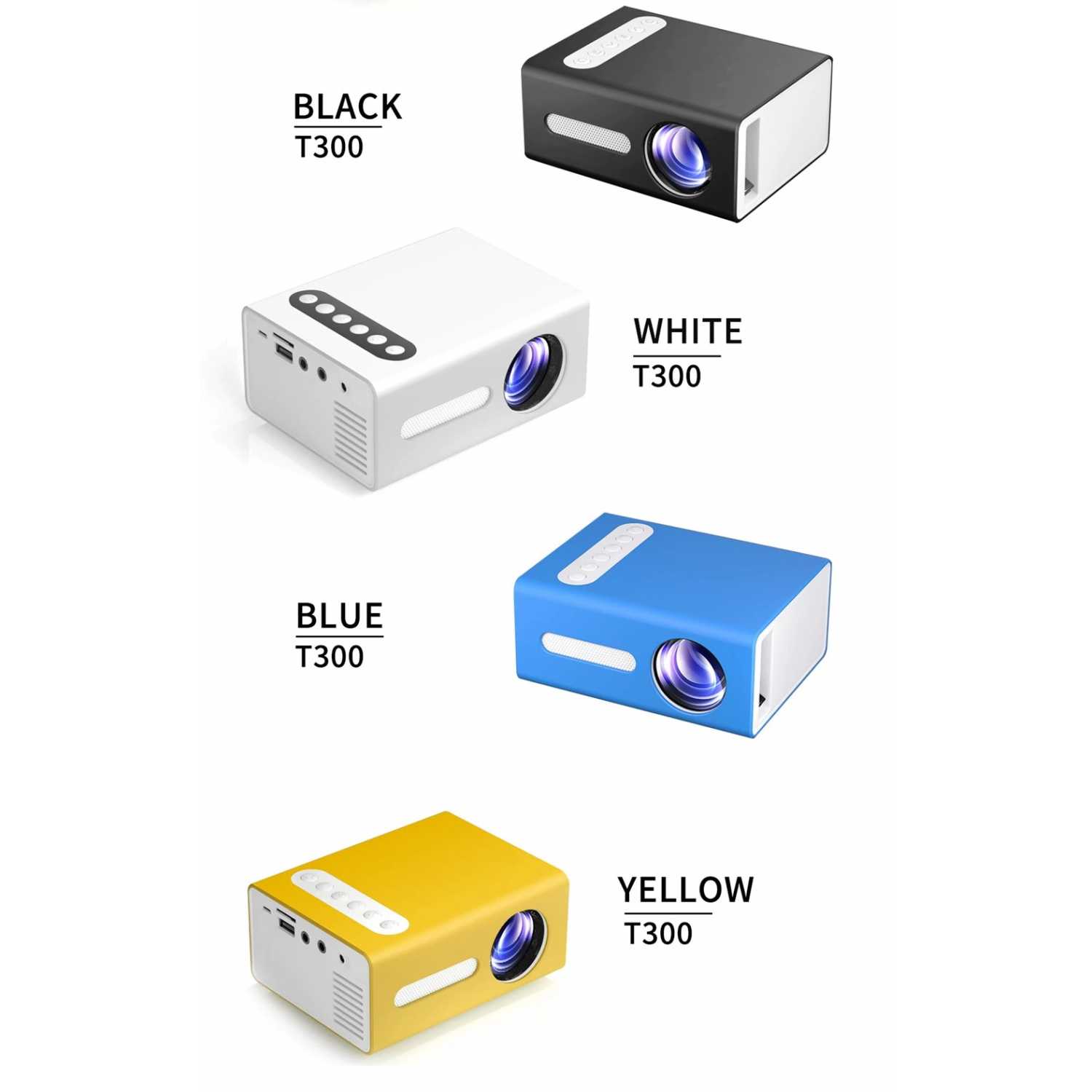 Jual UNIC T300 - Proyektor LED Mini 800 Lumens - Support | Jakmall.com