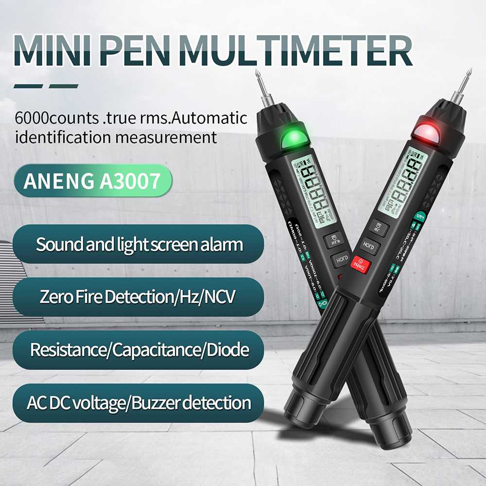 Jual ANENG Digital Multimeter Voltage Tespen Tester Pen - A3007