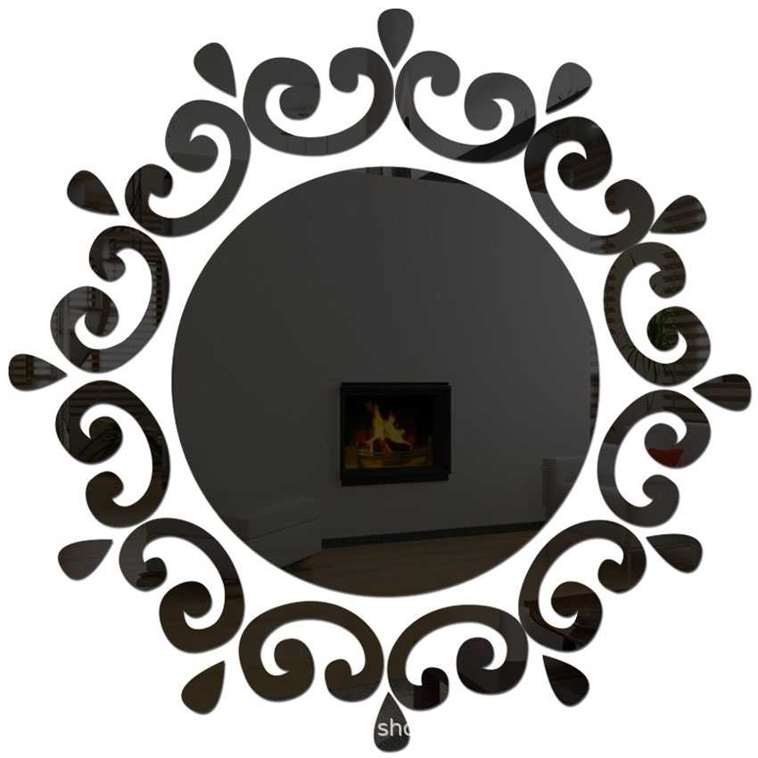 Jual Stiker Cermin Lace Kaca Dinding Akrilik Acrylic Wall Mirror