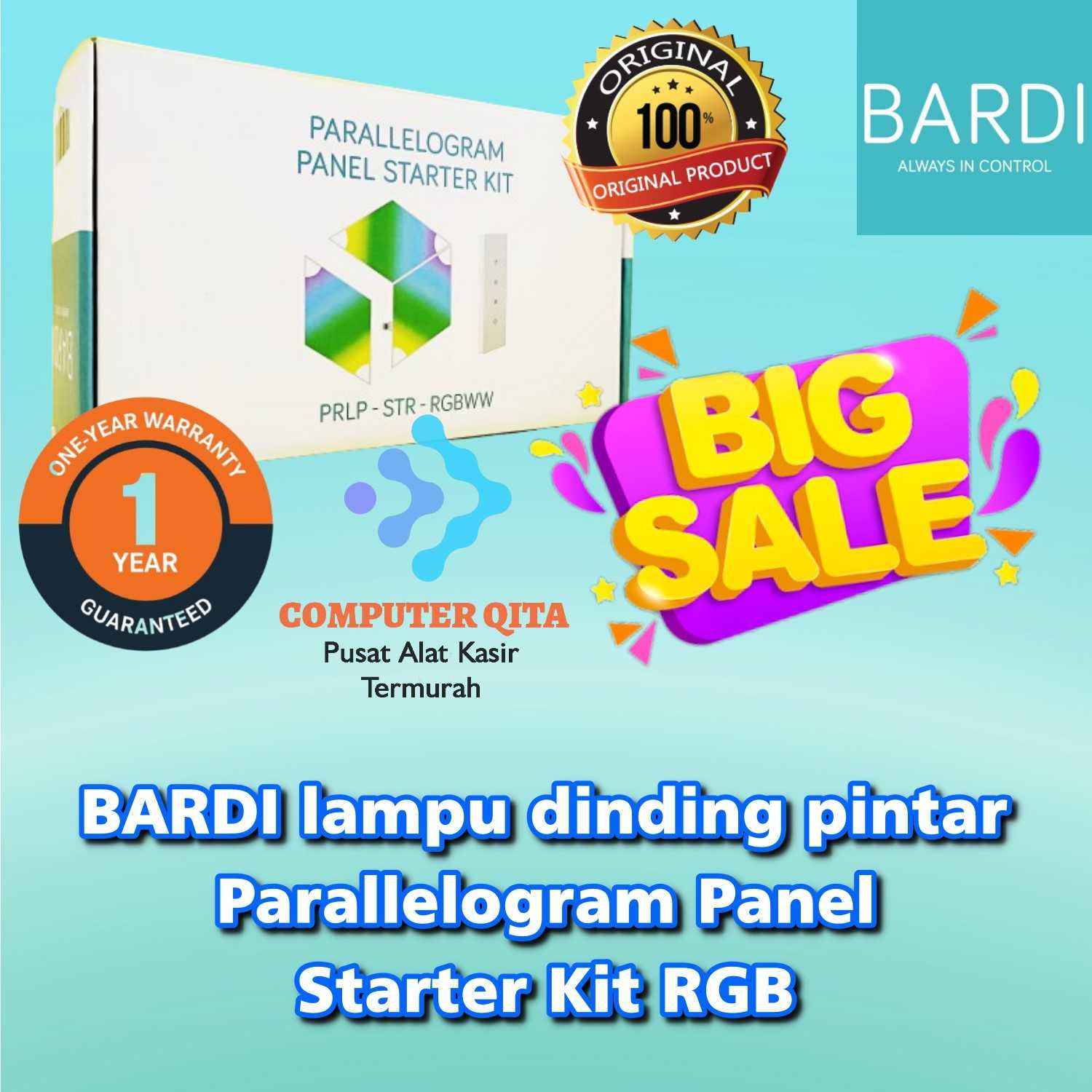 Jual BARDI lampu dinding pintar Parallelogram Panel Starter Kit