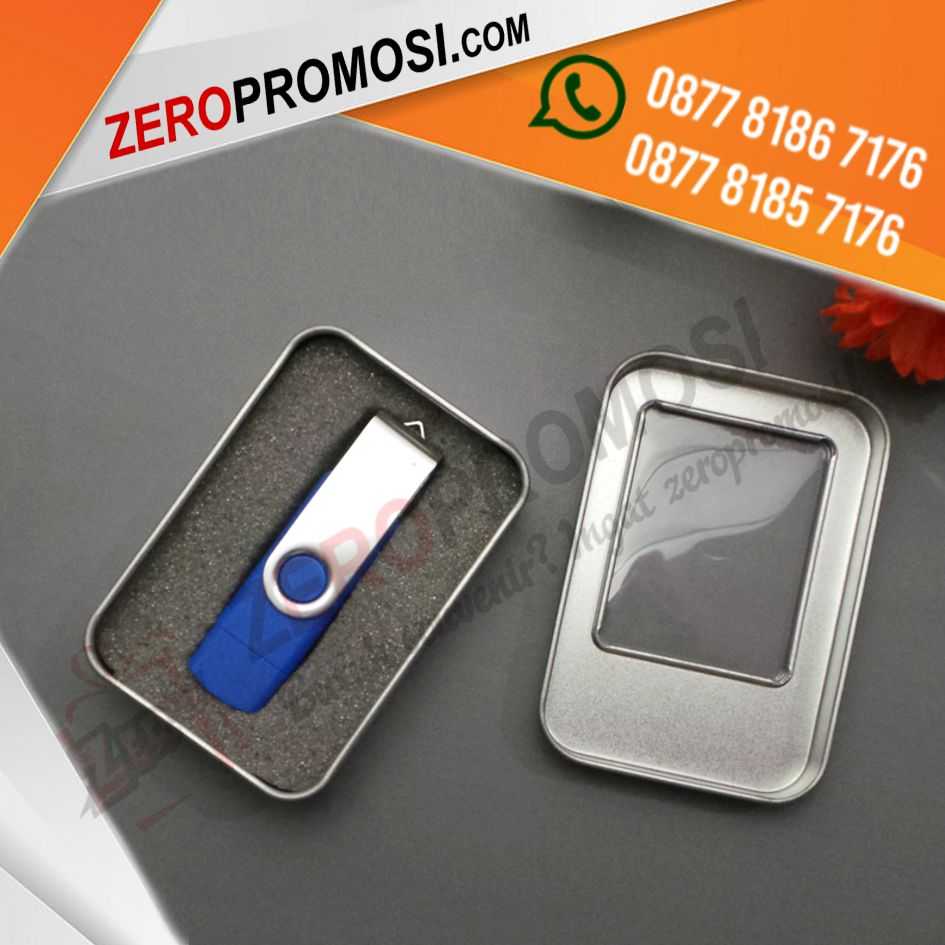 Jual Kemasan Usb Flashdisk Metal Tinbox Kecil Custom Logo Murah