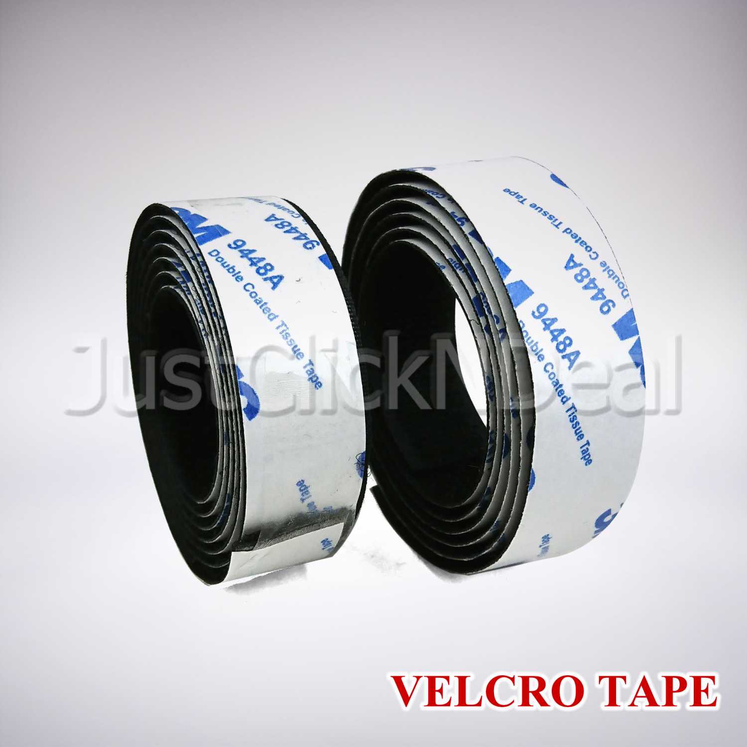Jual Perekat Double Tape Velcro Serbaguna 20 mm 1 Meter Hitam
