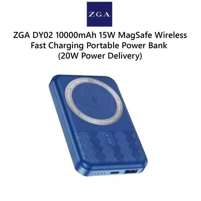 Jual ZGA DY02 - 10000mAh Powerbank PD 20W - Support Wireless