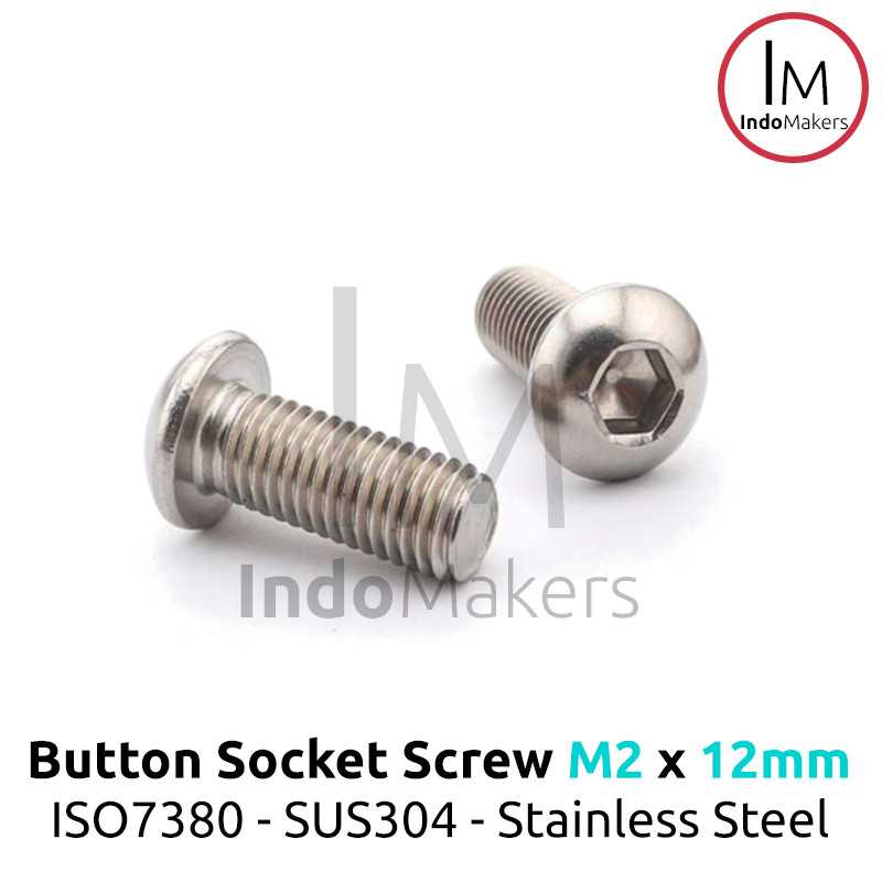 Jual ISO7380 Button Hex Head Screw / Baut L Button Stainless