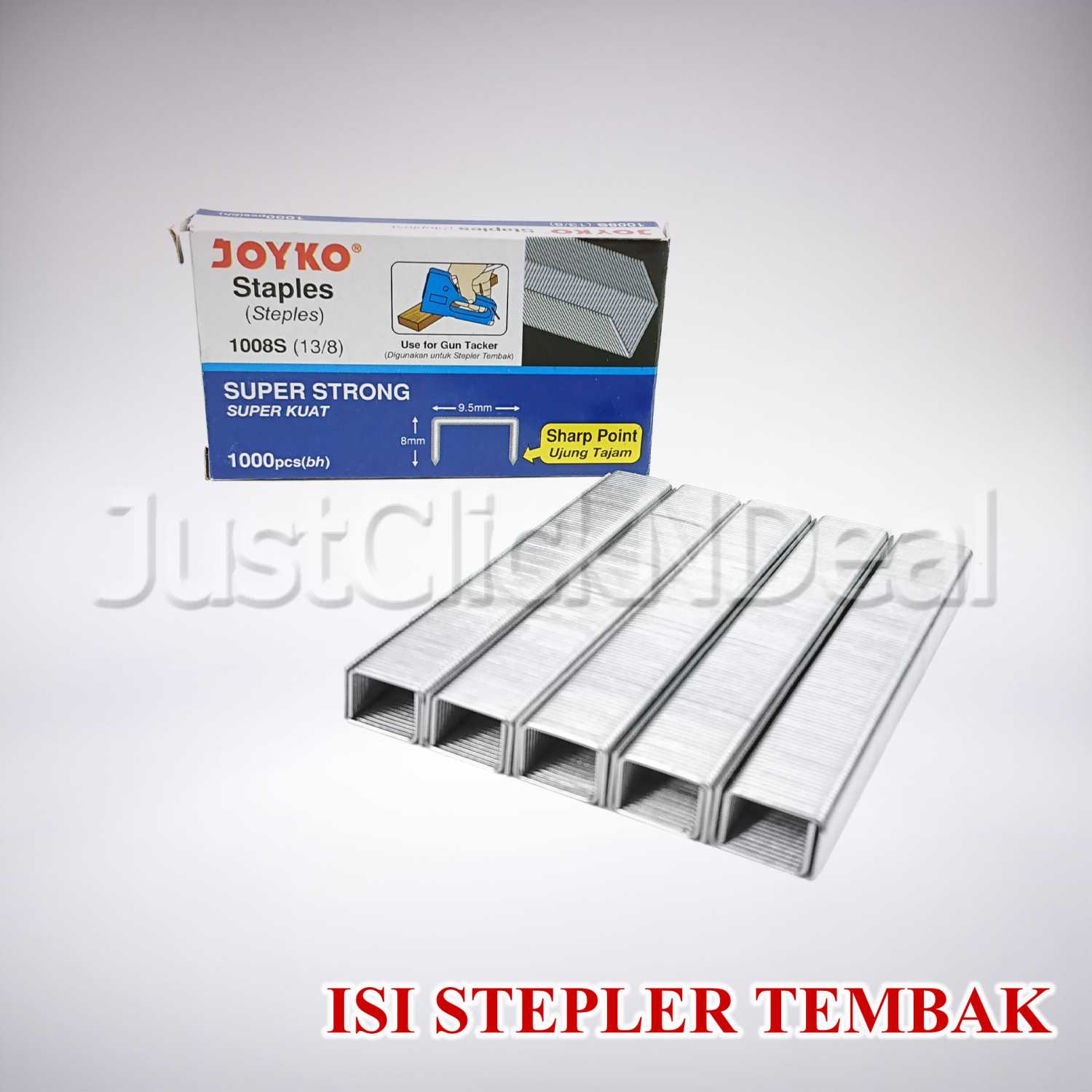 Jual Staples 13/8 Joyco Isi Ulang Stepler Tembak Refill Gun