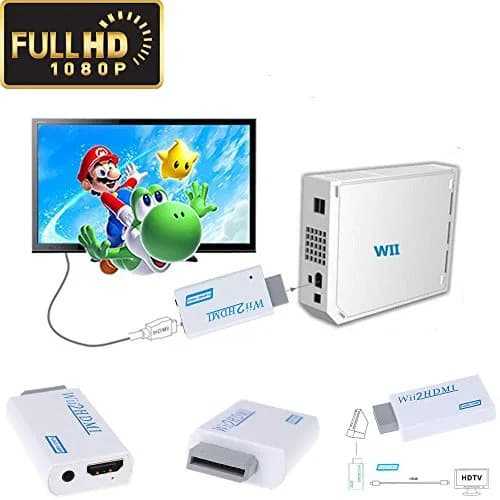 Jual CONVERTER NINTENDO WII AV TO HDMI CONVENTOR TV OUTPUT