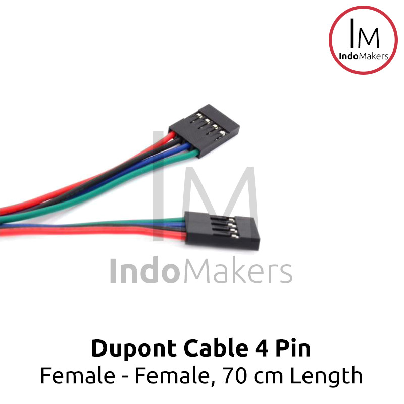 Jual Jumper Wire Dupont Cable 4 Pin Female-Female 70cm | Jakmall.com