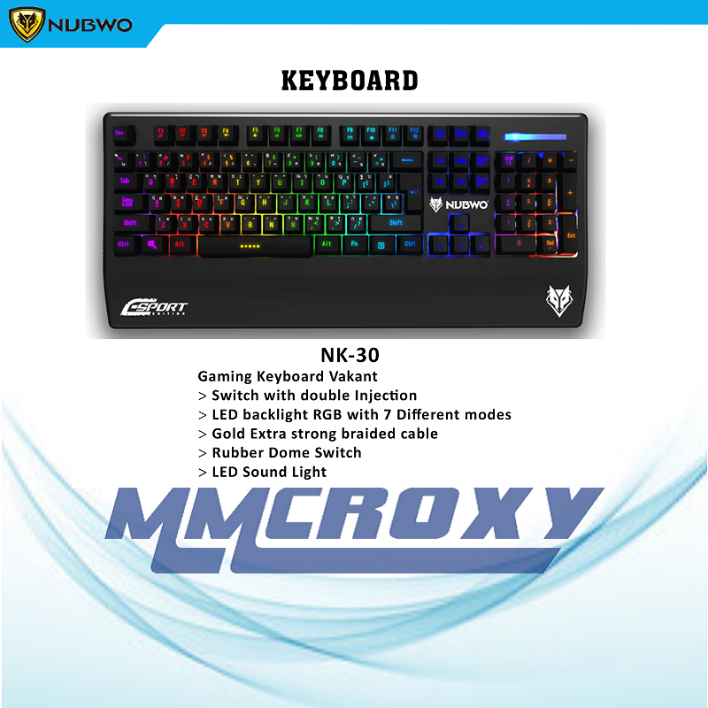 Jual Keyboard Gaming Nubwo NK 30 - Nubwo NK-30 - Keyboard Gaming