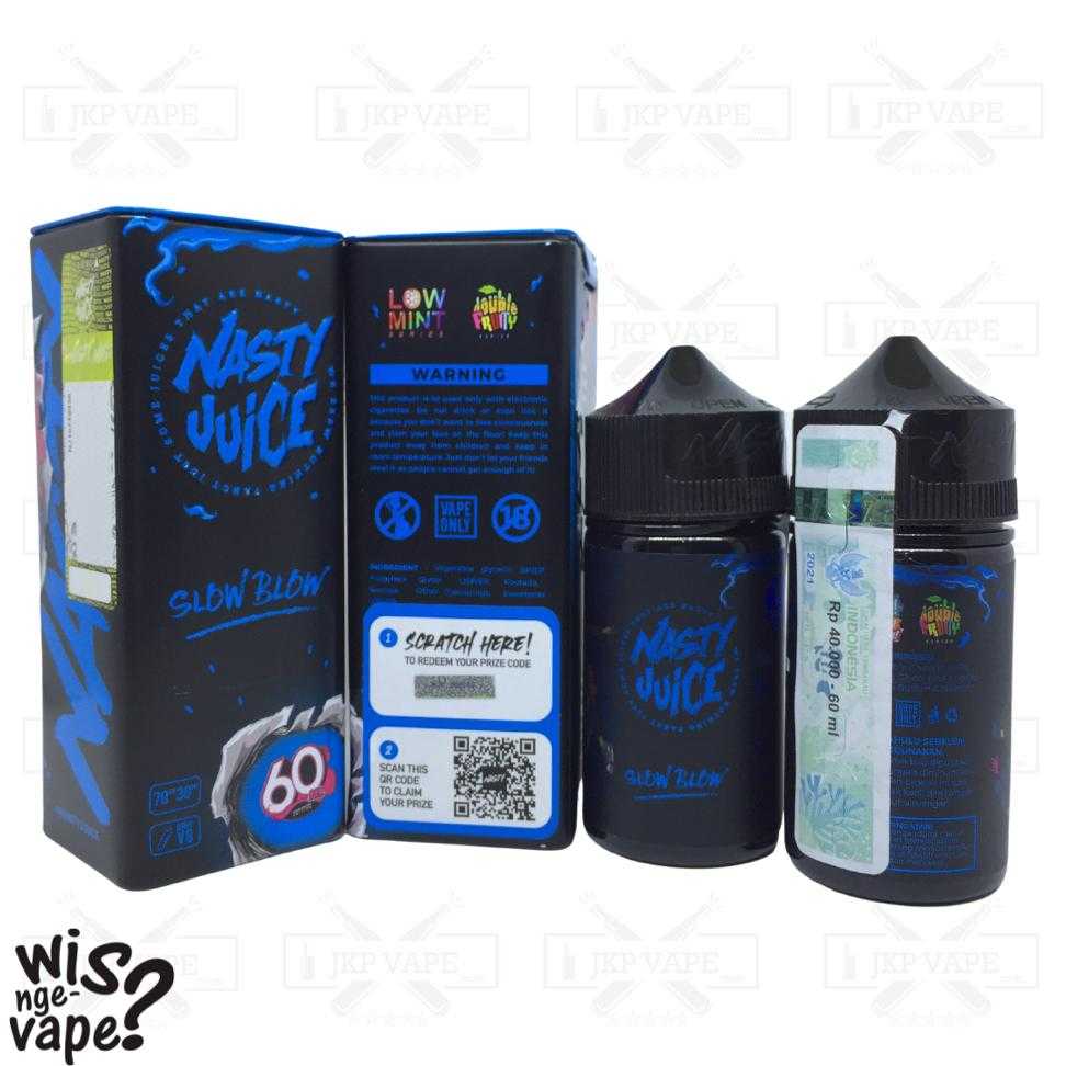 Jual NASTY JUICE SLOW BLOW 60ML - PREMIUM LIQUID VAPE BY NASTYHEX