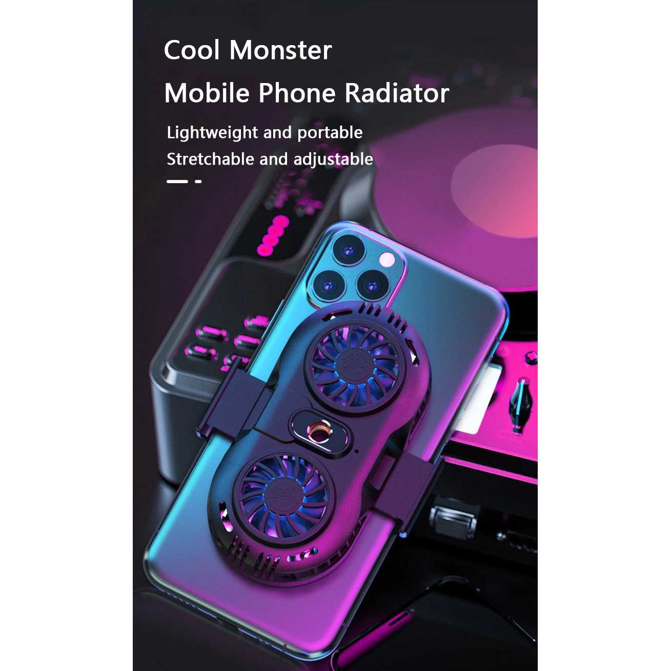 Jual AH-102 - Semiconductor Mobile Phone Cooler Cooling Pad Dual