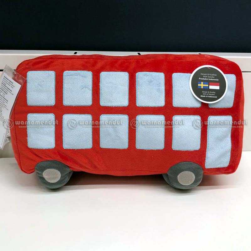 Jual WM IK0279 UPPTAG Bantal kursi model bus warna merah ukuran