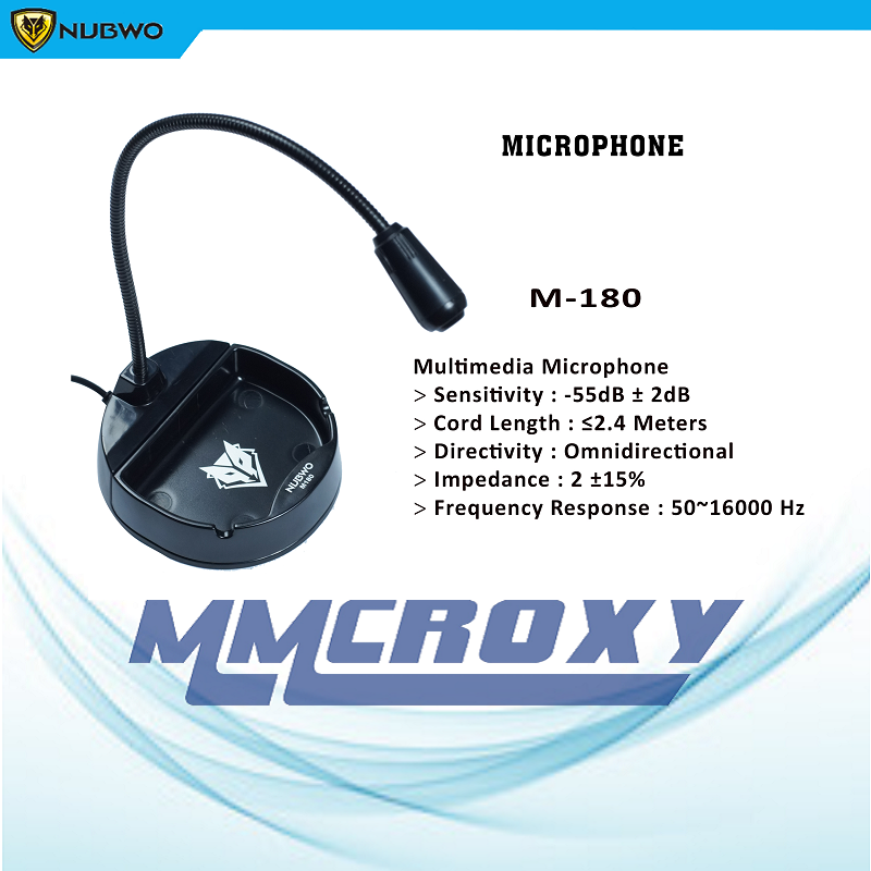 Jual Microphone Nubwo M-180 Multimedia Microphone | Jakmall.com