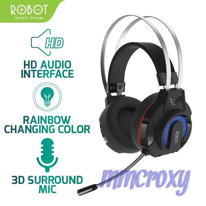 Jual Headset Gaming Robot RH-G20 Wired Headset with 7 Colour LED