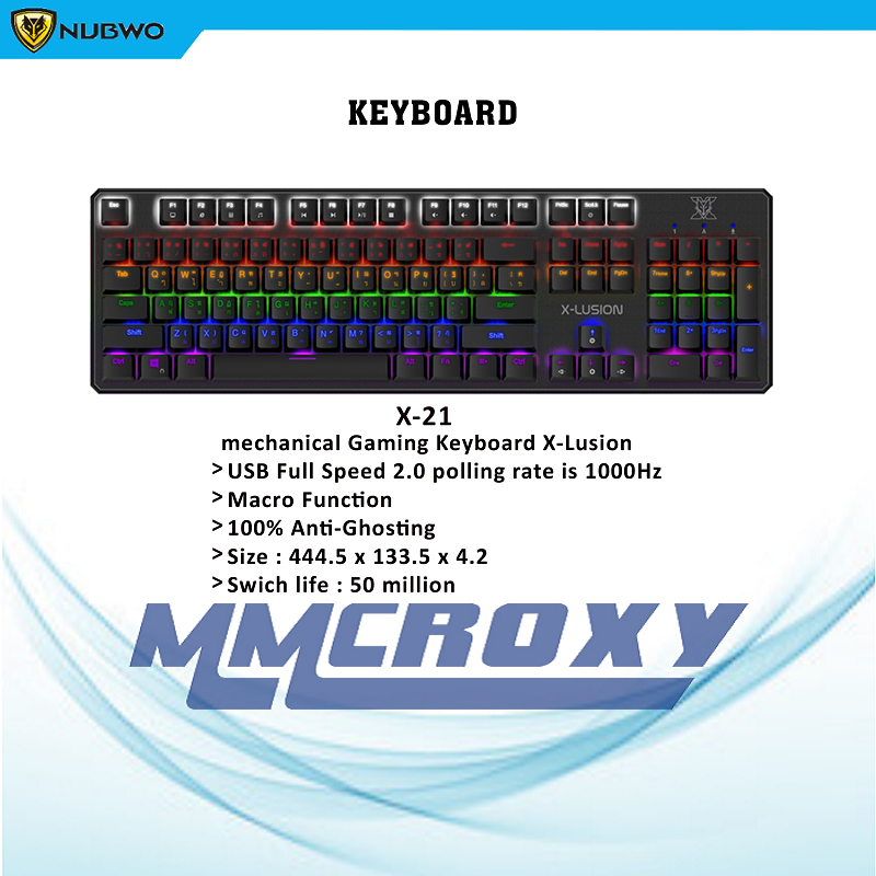 Jual Keyboard Gaming Nubwo X21 Mechanical Gaming Keyboard
