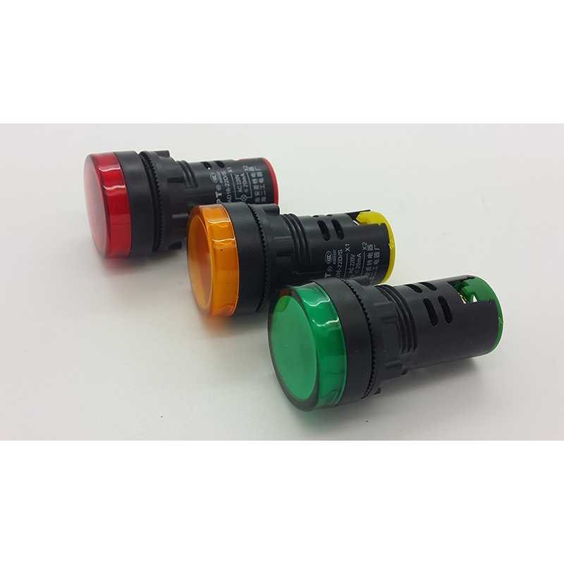 Jual Lampu LED Push/Knop/Switch Button Box Panel Listrik 220V