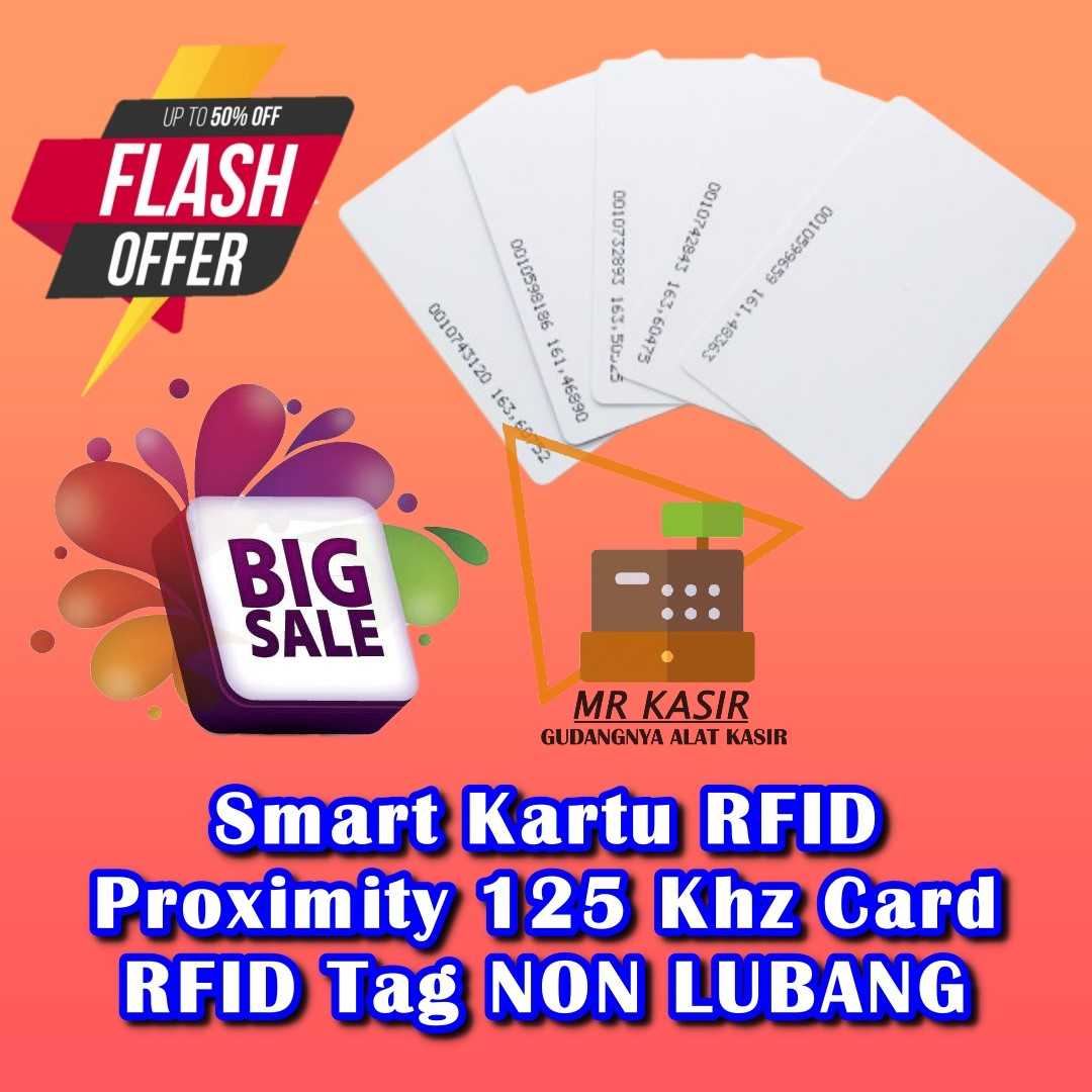 Jual Smart Kartu RFID Proximity 125 Khz Card RFID Tag NON LUBANG