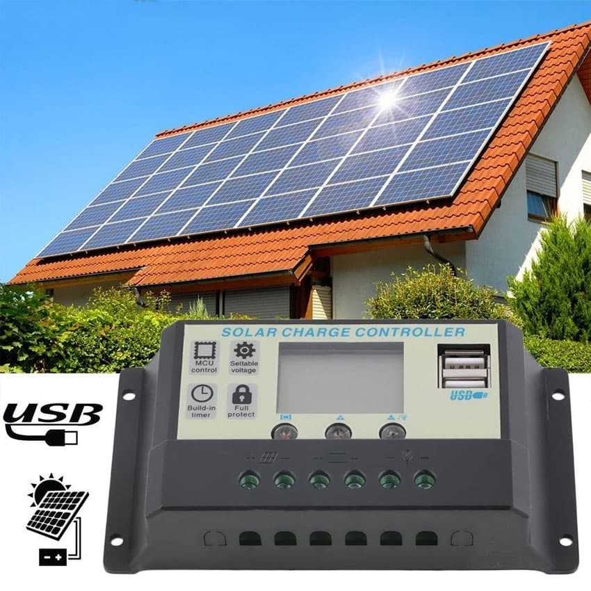 Jual Solar Charge Controller 10A 12V 24V Panel Battery Aki