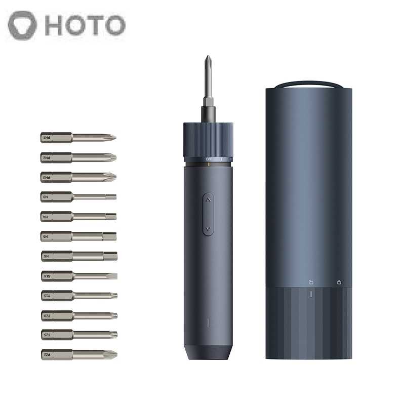 Jual HOTO Portable Electric Straight Handle Screwdriver 12 in 1