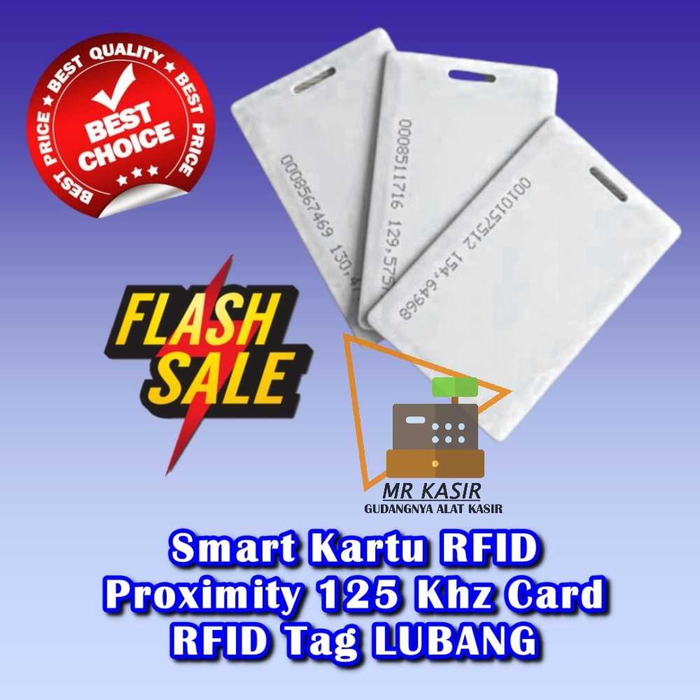 Jual Smart Kartu RFID Proximity 125 Khz Card RFID Tag LUBANG