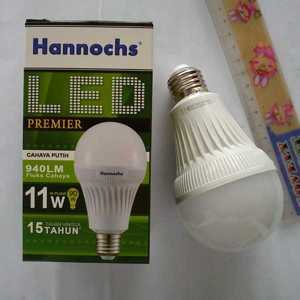 Jual Bohlam Lampu LED Hannochs Bulb 11 Watt (Putih) | Jakmall.com