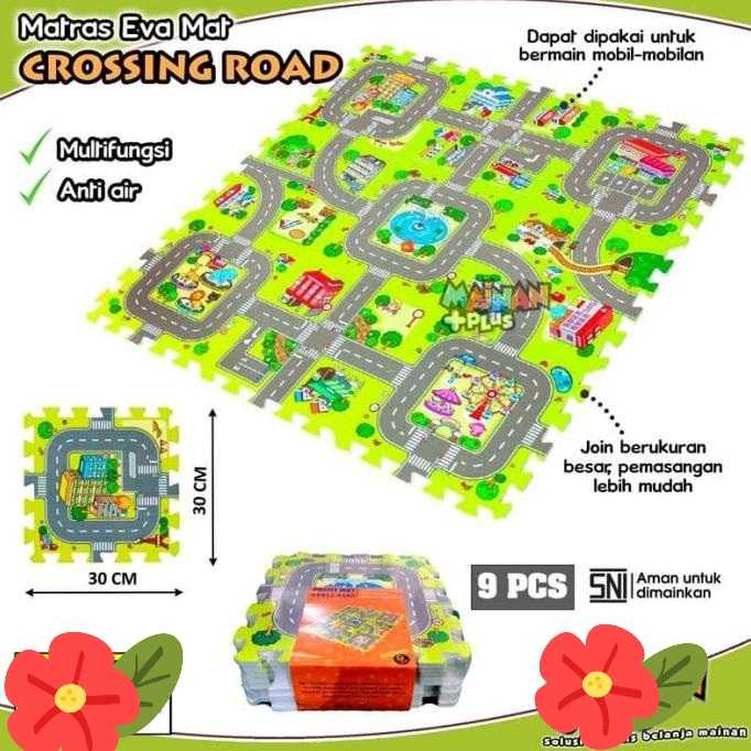 Jual PUZZLE EVA MAT ALAS LANTAI CROSSING ROAD PUZZLE ALAS MAIN