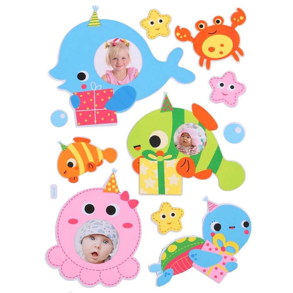 Jual ROOM DECAR Gajah / Ikan / Burung / Unicorn - DIY Frame Foto