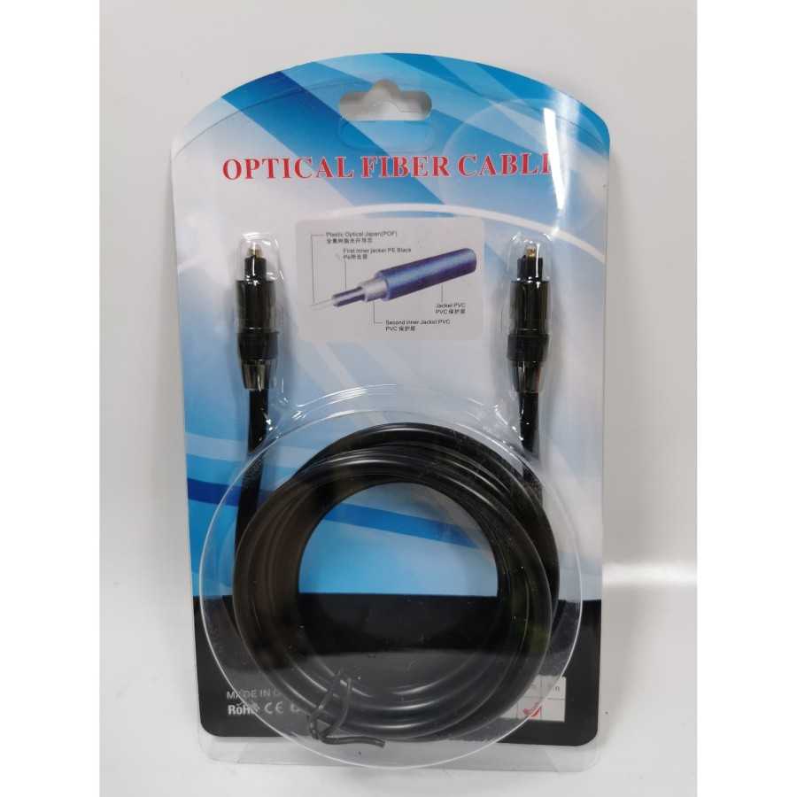 Jual Digital Audio Optical Fiber Toslink Cable 1.5 meter Merk