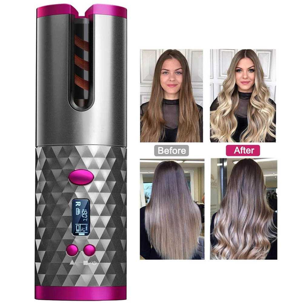 Jual Auto Curler Rechargeable Tanpa Kabel Catok Keriting Otomatis ...