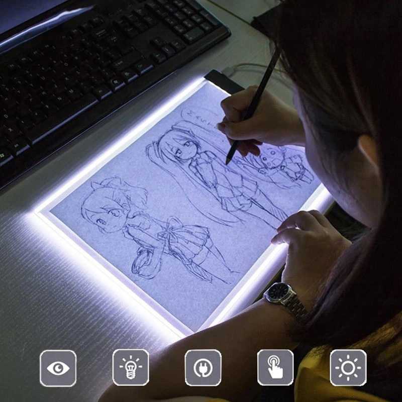 Jual Graphics LED Drawing Board A5 Size with Three-Level Dimming