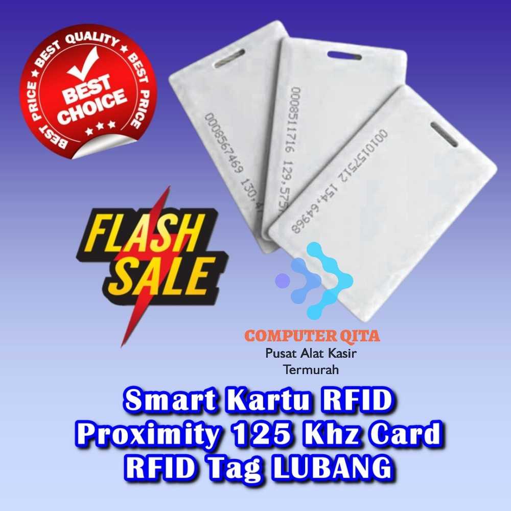 Jual Smart Kartu RFID Proximity 125 Khz Card RFID Tag LUBANG